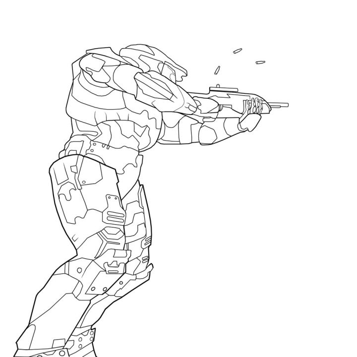 20 Free Halo Coloring Pages for Kids and Adults