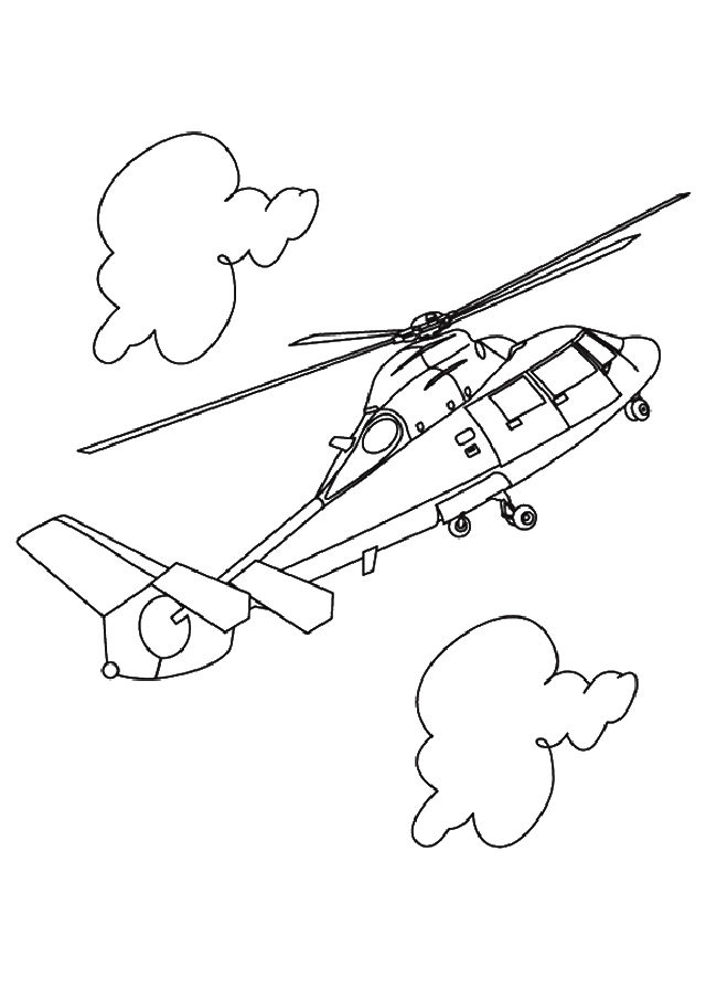 25 Free Helicopter Coloring Pages for Kids and Adults