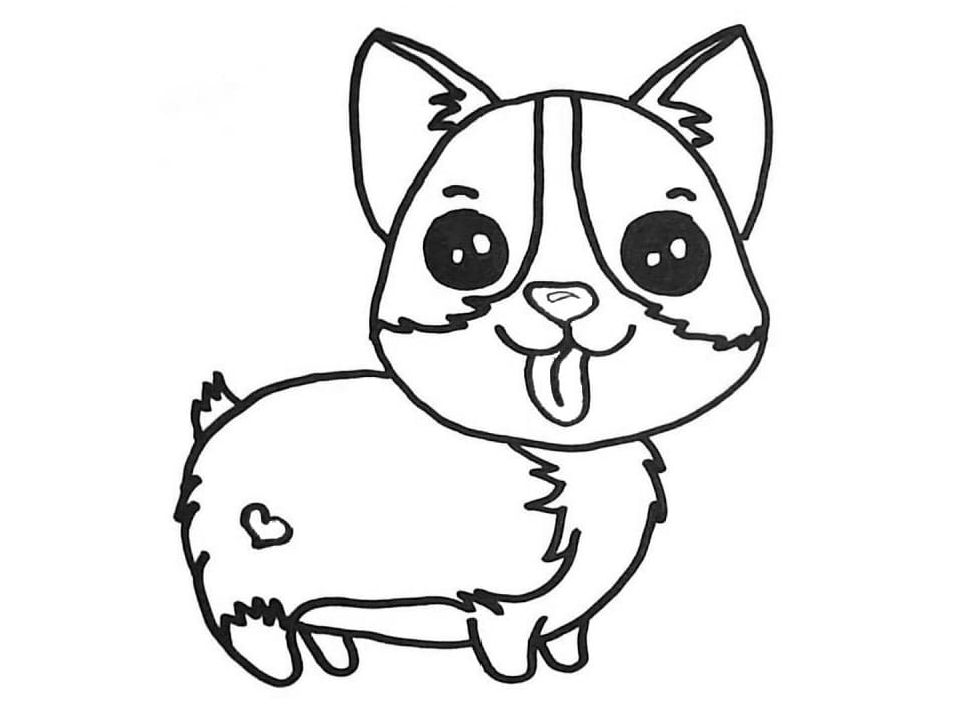 20 Cute Corgi Coloring Pages (Free Printable) - Blitsy