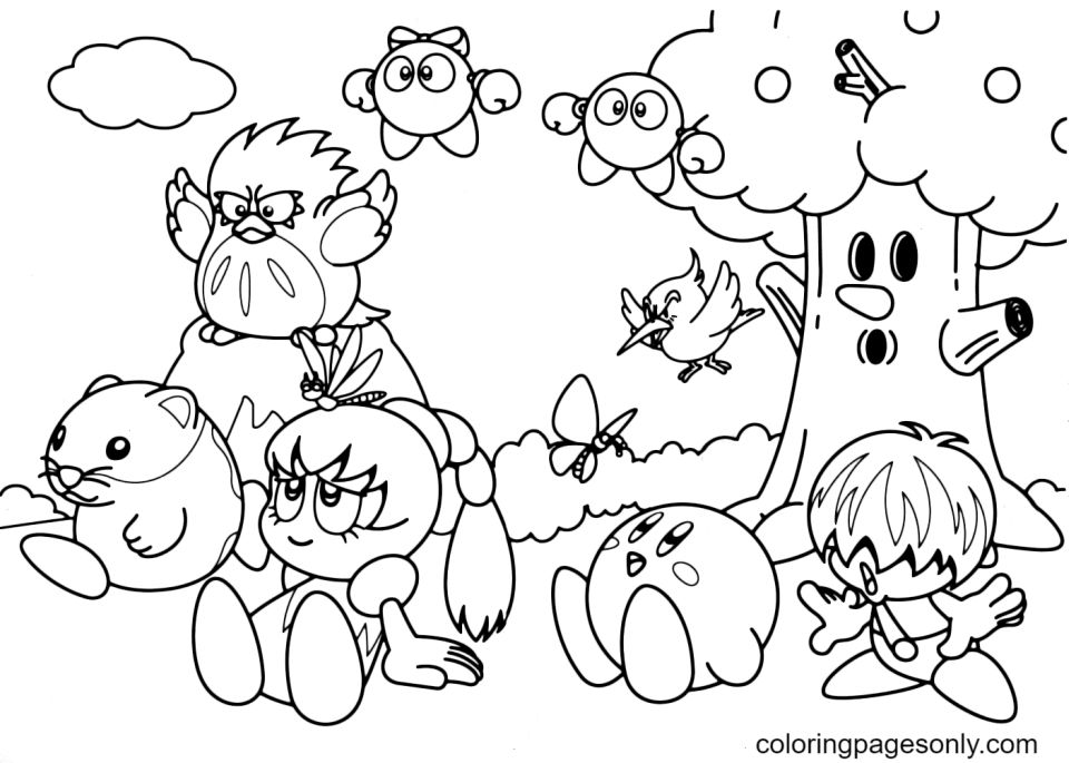 20 Free Kirby Coloring Pages for Kids and Adults