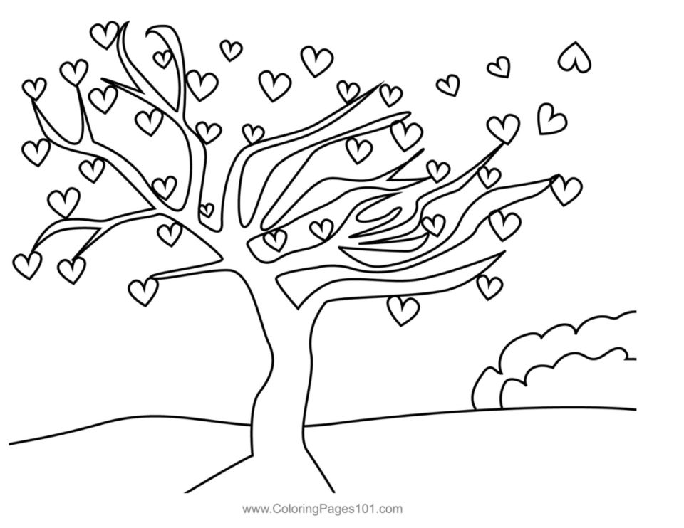 25 Free Tree Coloring Pages for Kids and Adults