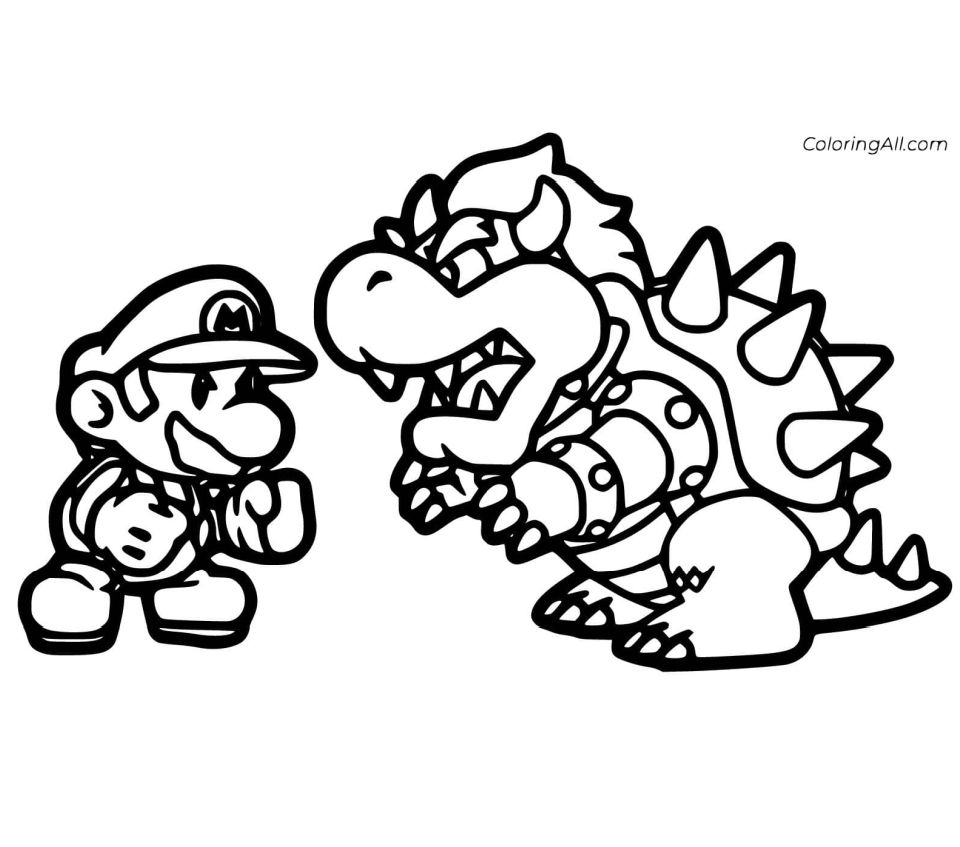20 Free Bowser Coloring Pages for Kids and Adults