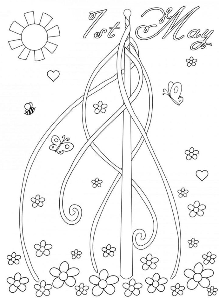 20 Free May Coloring Pages for Kids and Adults