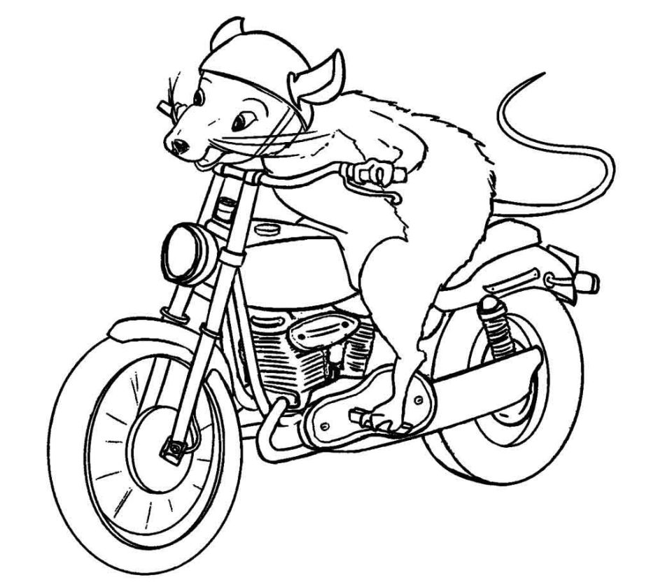25 Free Motorcycle Coloring Pages for Kids and Adults