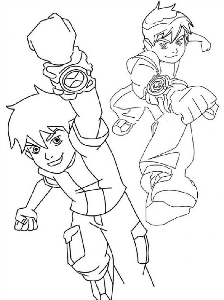 25 Free Ben 10 Coloring Pages for Kids and Adults