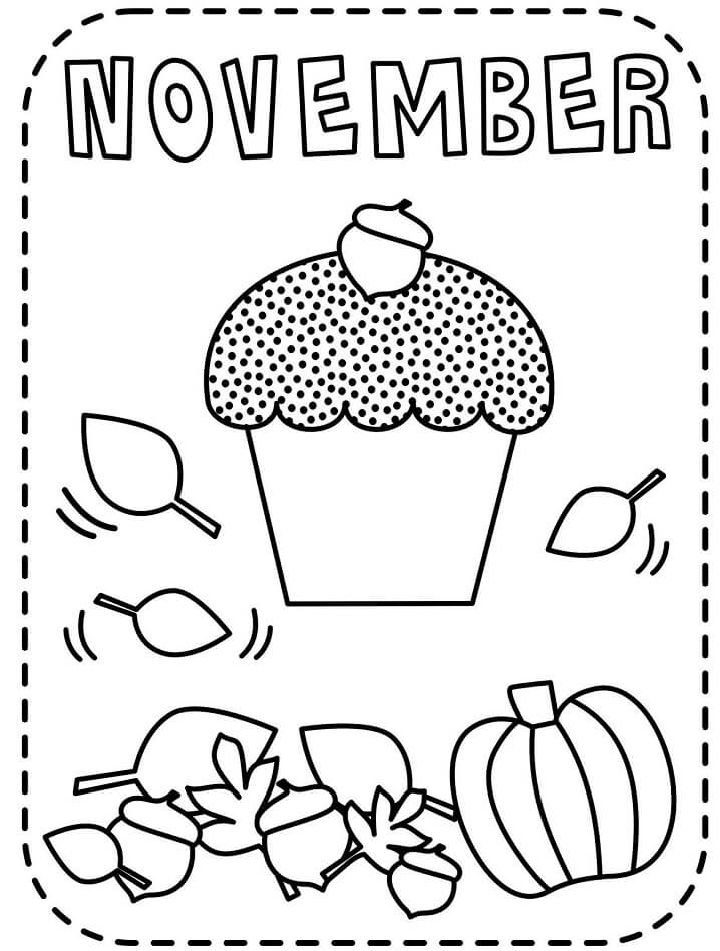 20 Free November Coloring Pages for Kids and Adults