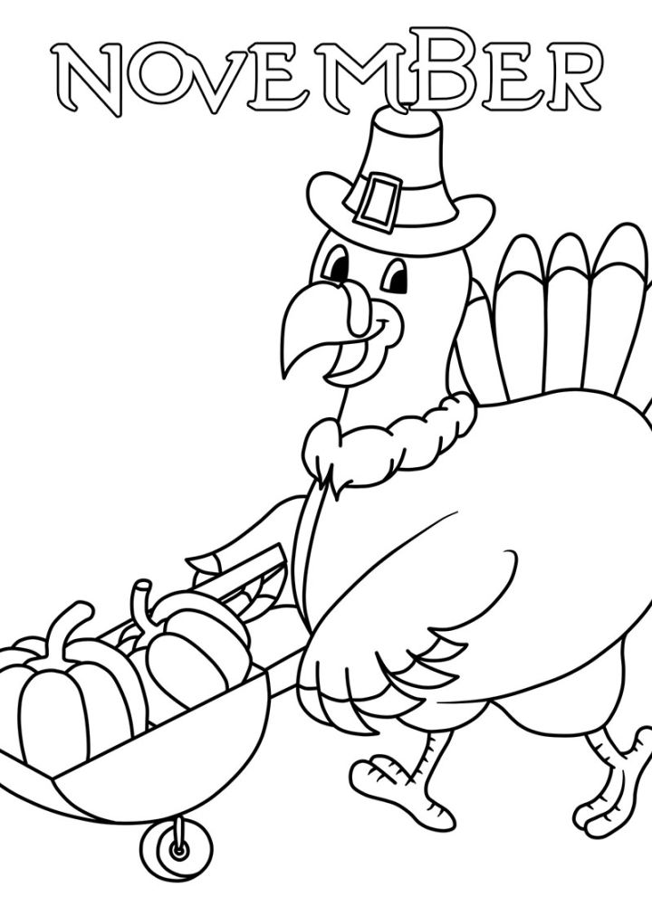 20 Free November Coloring Pages for Kids and Adults