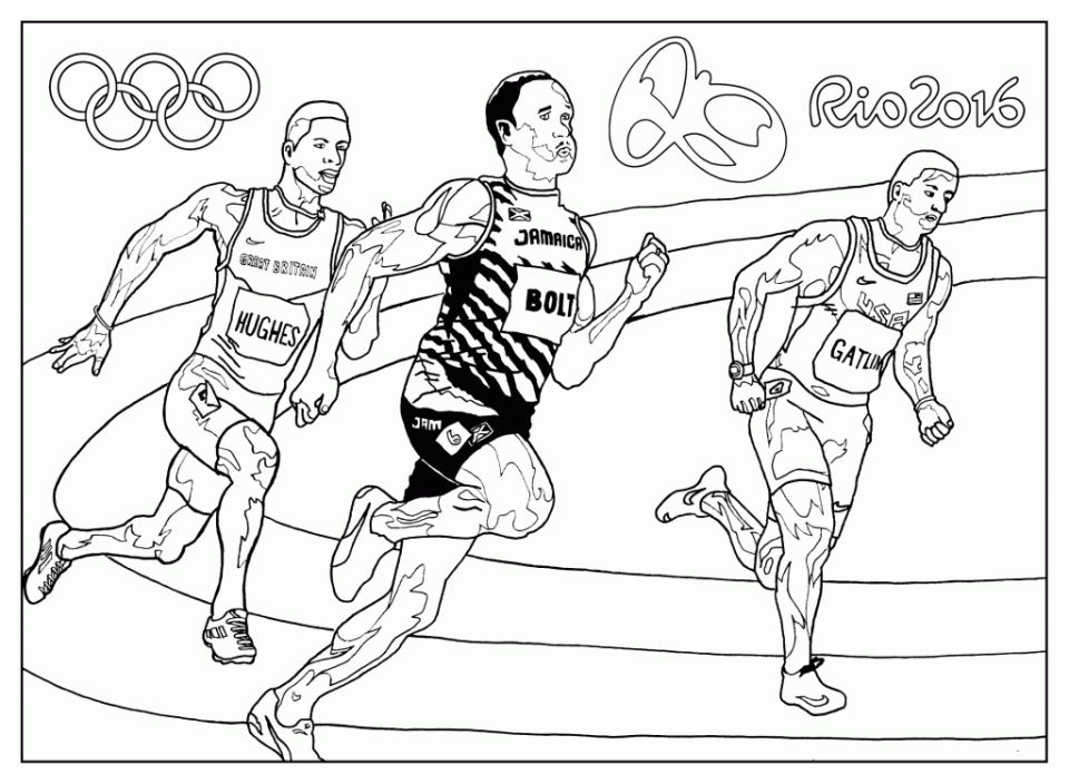 25 Free Olympic Coloring Pages for Kids and Adults