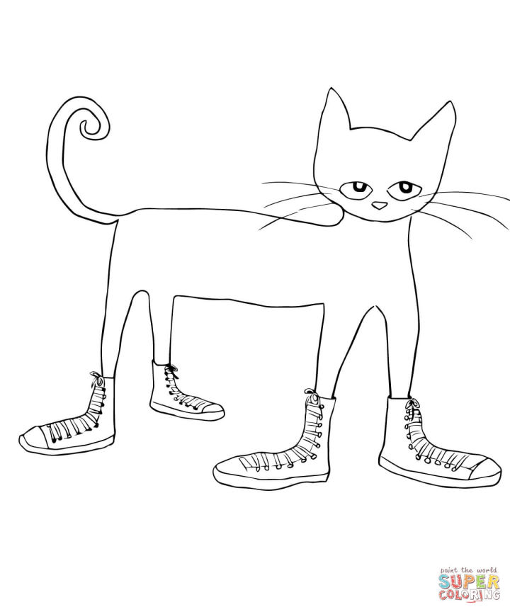 15 Free Pete the Cat Coloring Pages for Kids and Adults
