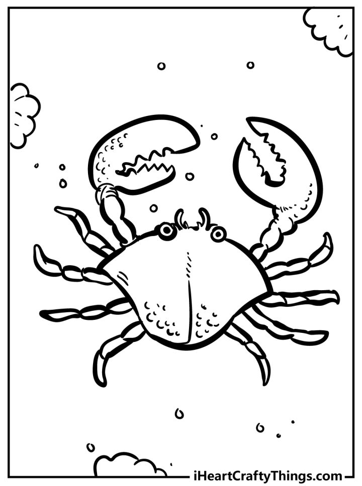 25 Free Crab Coloring Pages for Kids and Adults - Blitsy