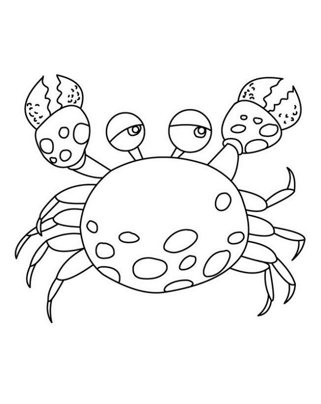 25 Free Crab Coloring Pages for Kids and Adults - Blitsy