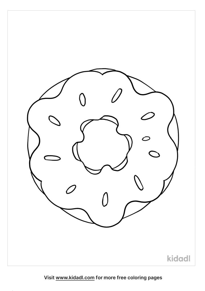 25 Free Donut Coloring Pages for Kids and Adults - Blitsy