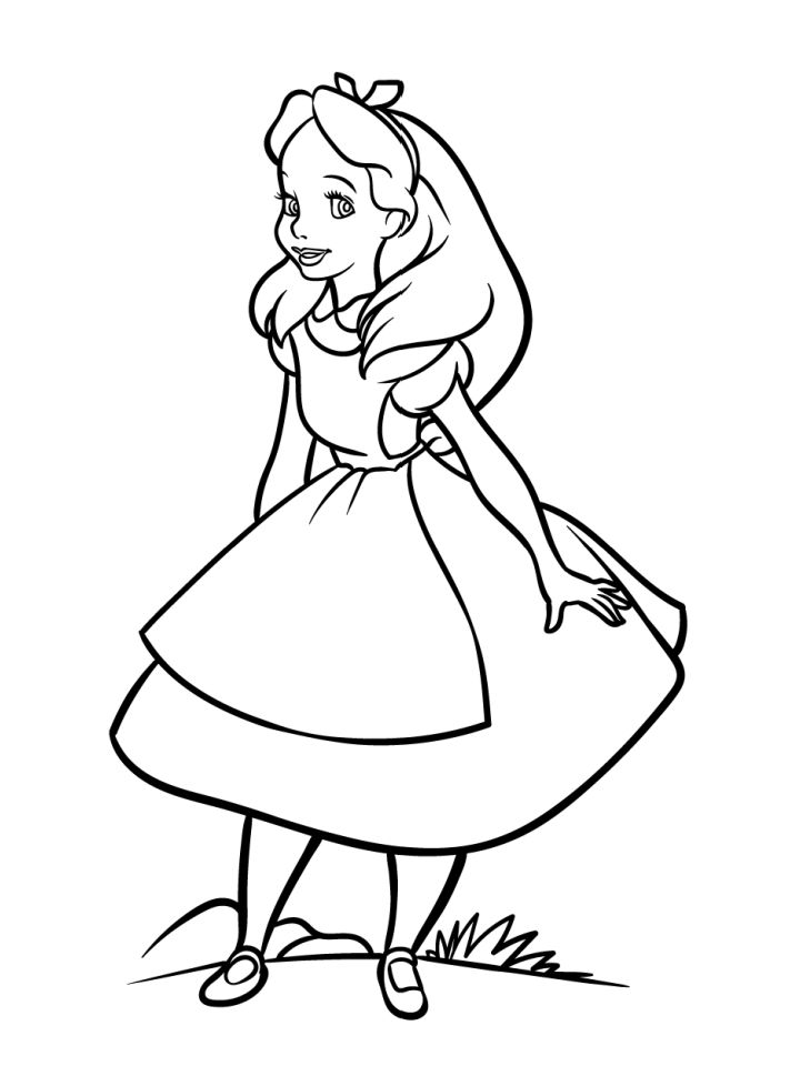25 Free Alice in Wonderland Coloring Pages for Kids