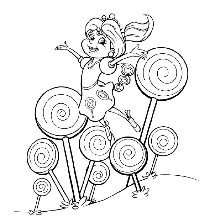 20 Free Candy Coloring Pages for Kids and Adults - Blitsy