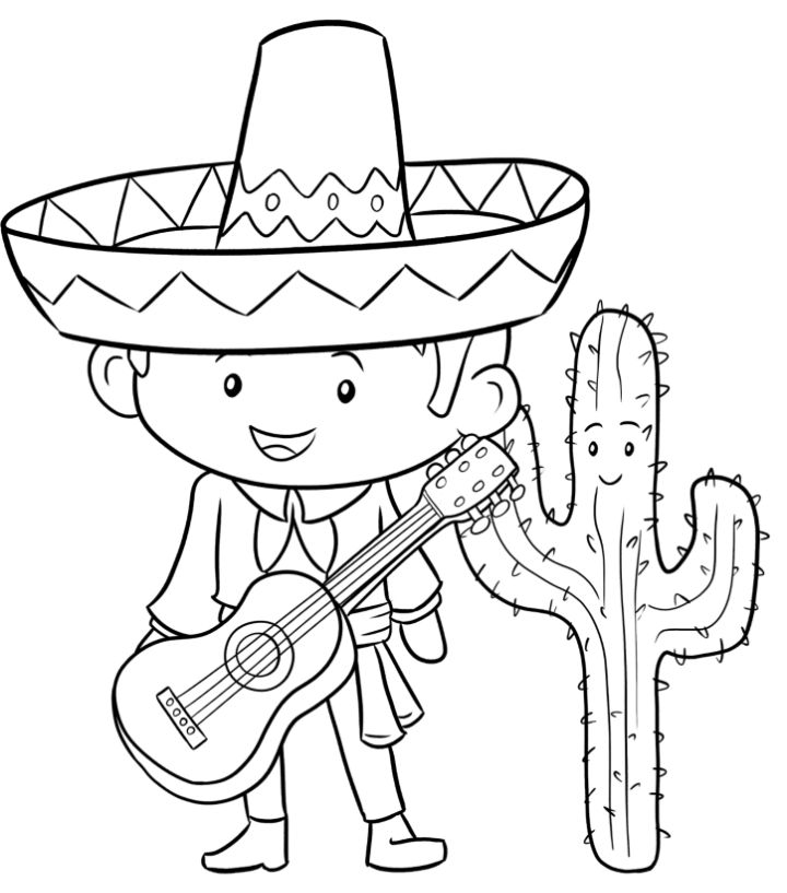 20 Free Cinco De Mayo Coloring Pages for Kids and Adults