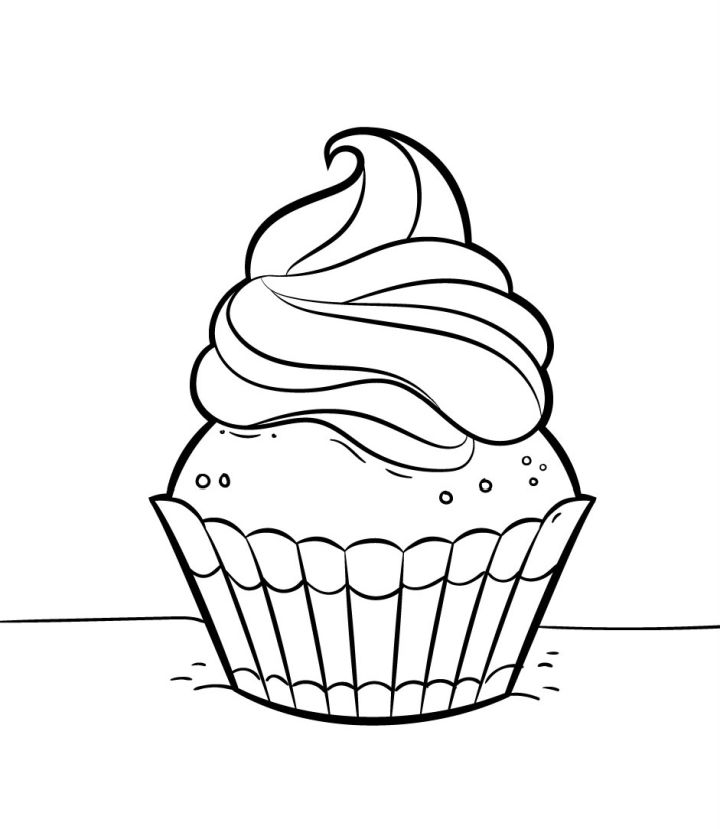20 Free Dessert Coloring Pages for Kids and Adults - Blitsy