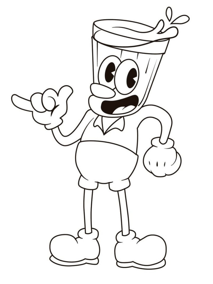 20 Free Cuphead Coloring Pages for Kids and Adults