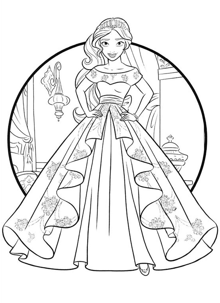 20 Free Elena of Avalor Coloring Pages for Kids and Adults
