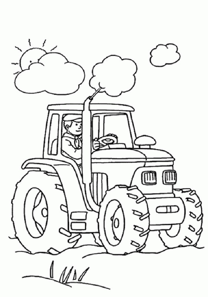 20 Free Tractor Coloring Pages for Kids and Adults - Blitsy