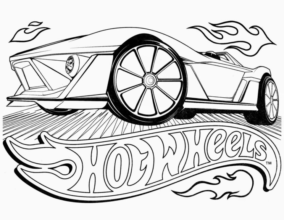 25 Free Hot Wheels Coloring Pages for Kids and Adults