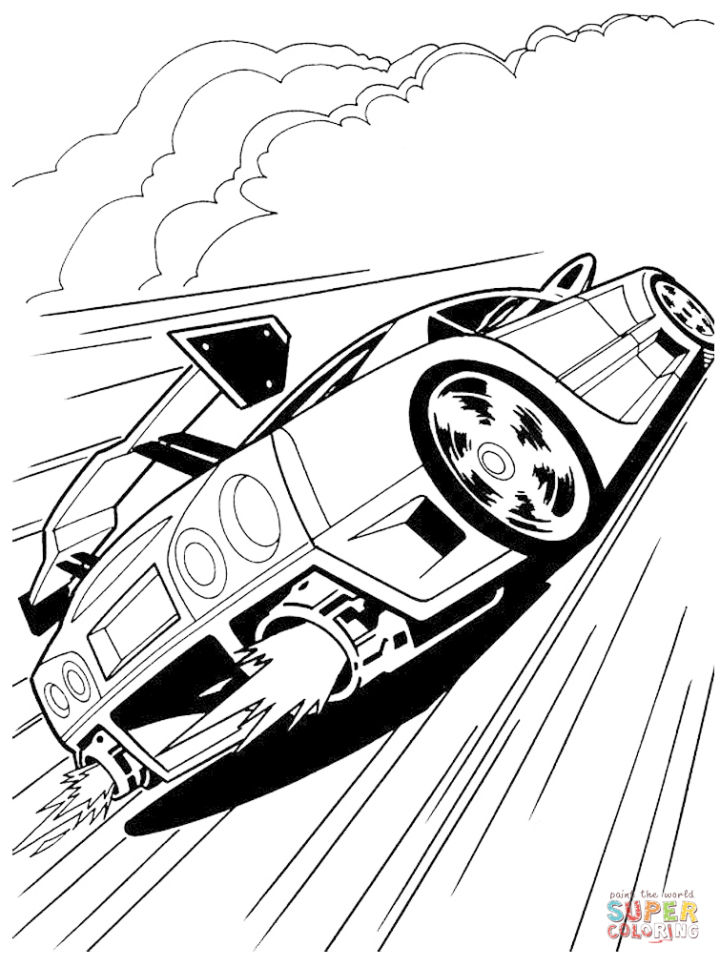25 Free Hot Wheels Coloring Pages for Kids and Adults