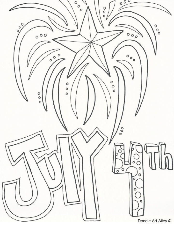 25 Free 4th of July Coloring Pages for Kids and Adults