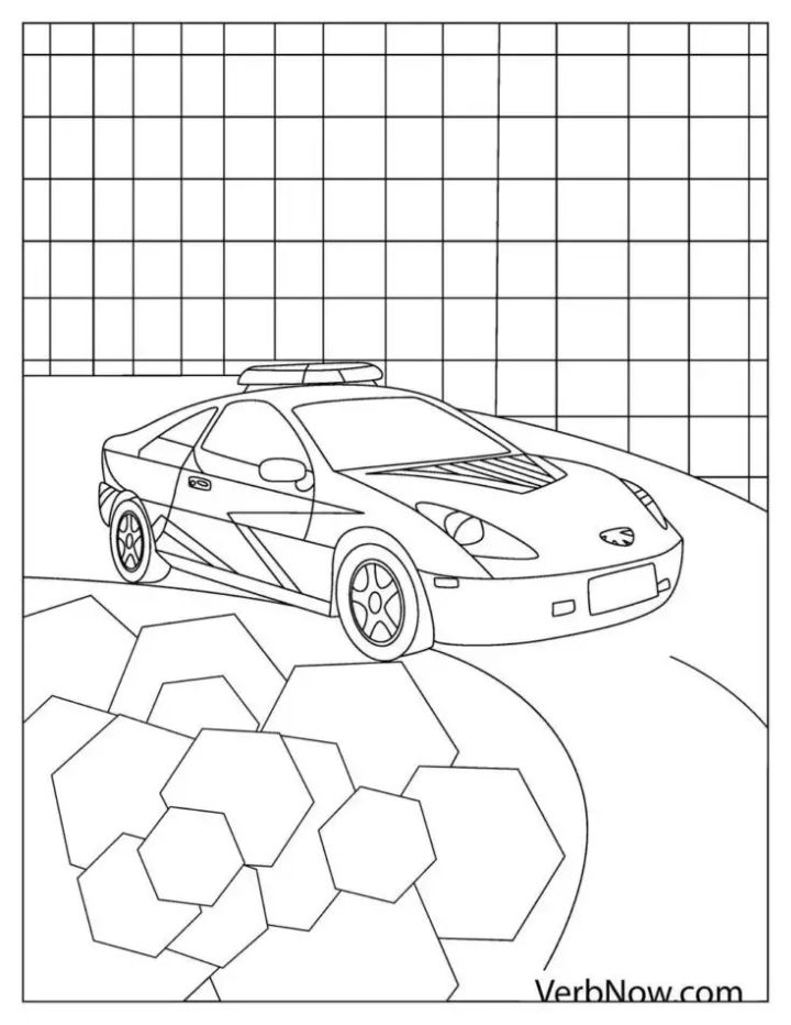 15 Free Police Car Coloring Pages for Kids and Adults
