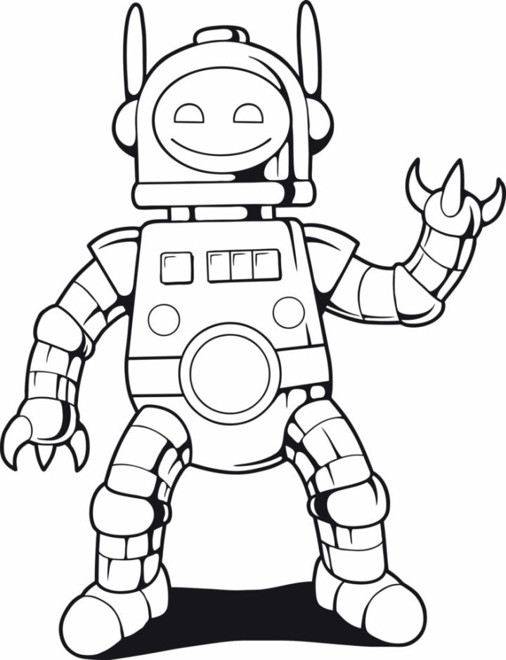 25 Free Robot Coloring Pages for Kids and Adults