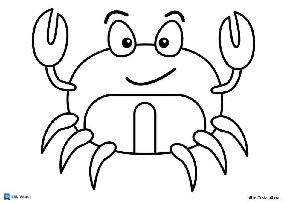 25 Free Crab Coloring Pages for Kids and Adults - Blitsy