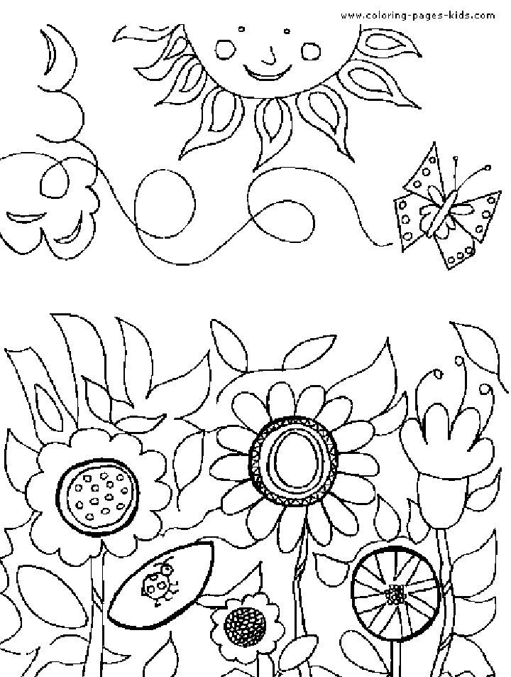 20 Free Garden Coloring Pages for Kids and Adults