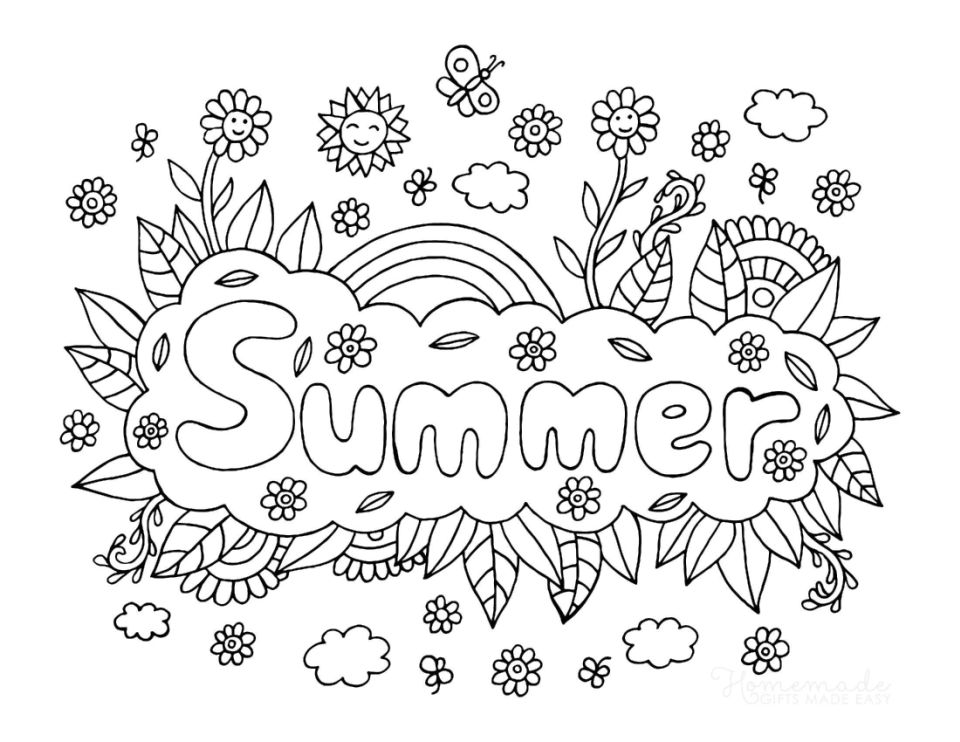 15 Free June Coloring Pages for Kids and Adults - Blitsy