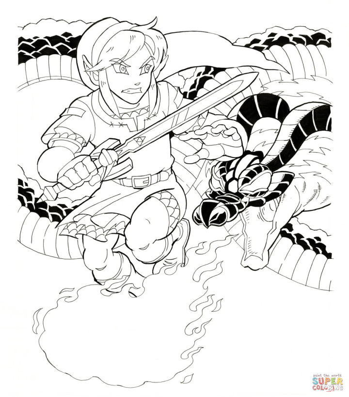 20 Free Zelda Coloring Pages for Kids and Adults