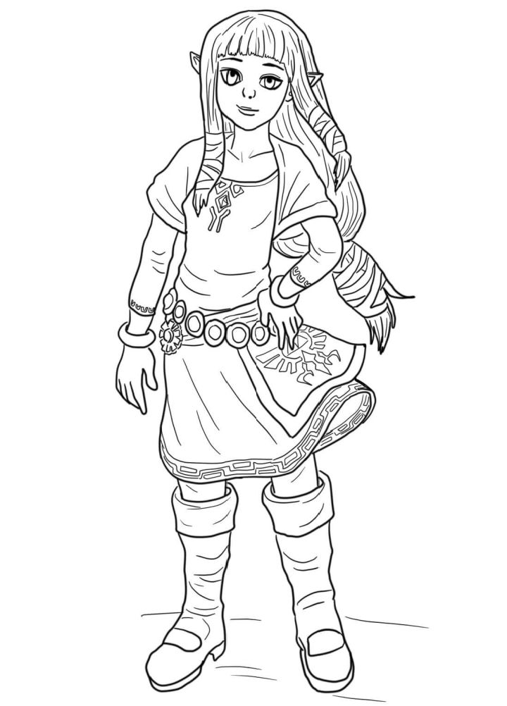 20 Free Zelda Coloring Pages for Kids and Adults