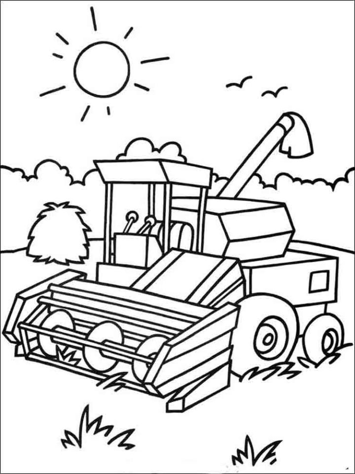 20 Free Tractor Coloring Pages for Kids and Adults - Blitsy