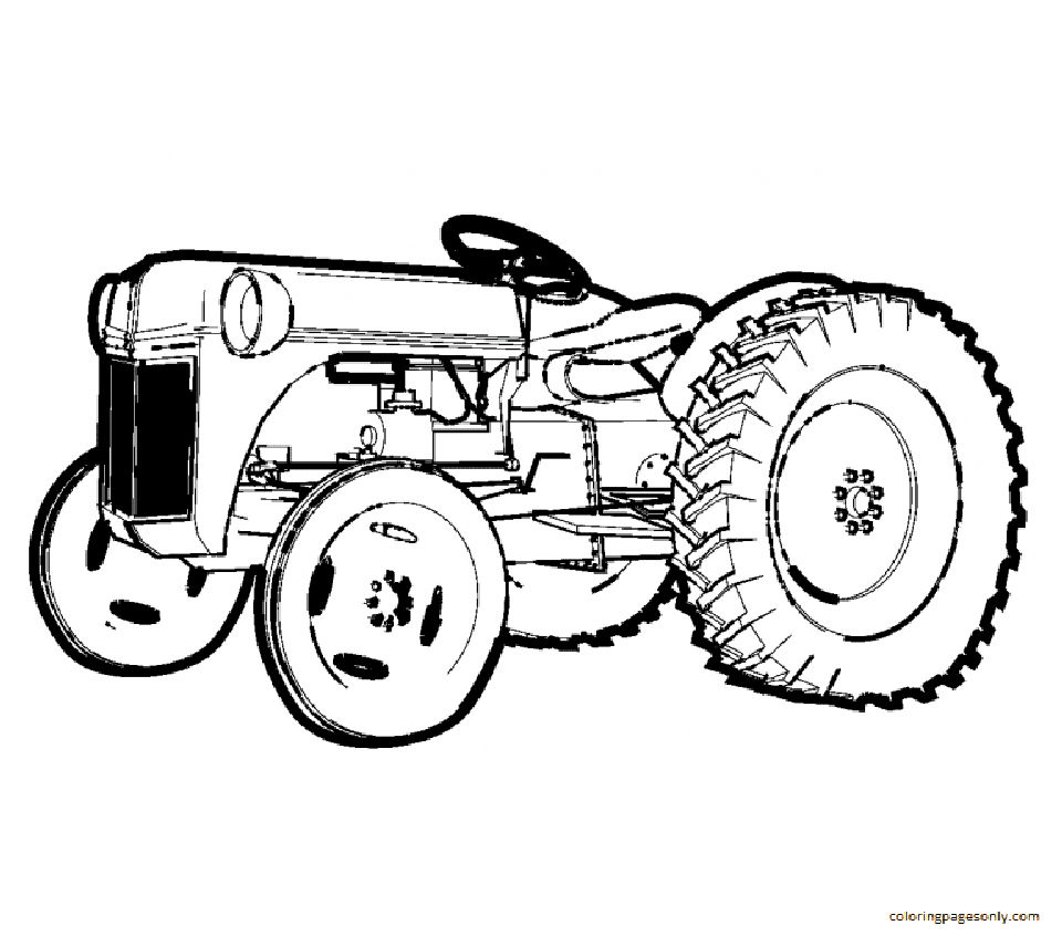 20 Free Tractor Coloring Pages for Kids and Adults - Blitsy