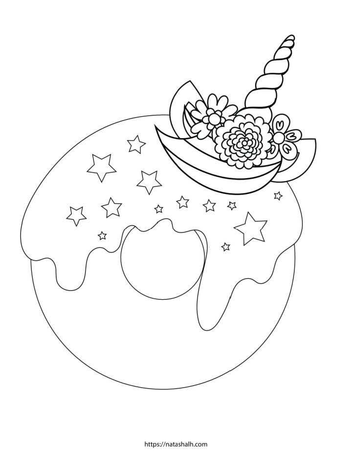 25 Free Donut Coloring Pages for Kids and Adults - Blitsy
