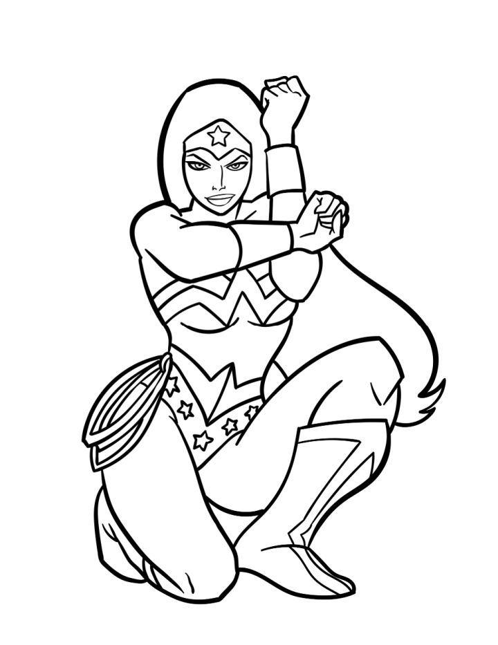 25 Free Wonder Woman Coloring Pages for Kids and Adults