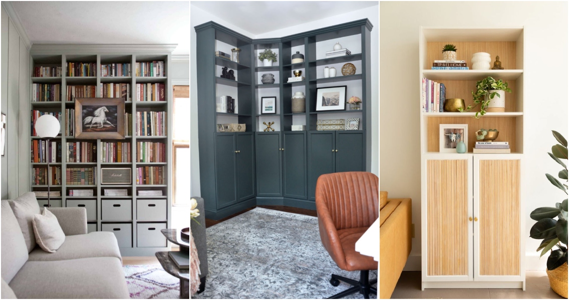 25 Cool IKEA Billy Bookcase Hacks - Blitsy