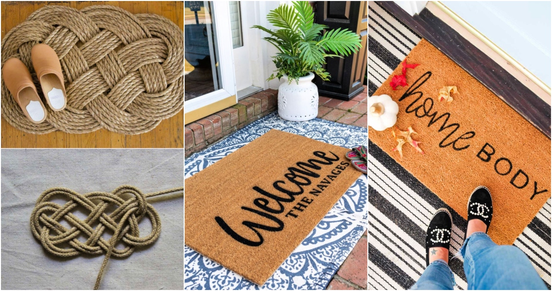 DIY Doormat (25 Ideas) - Blitsy