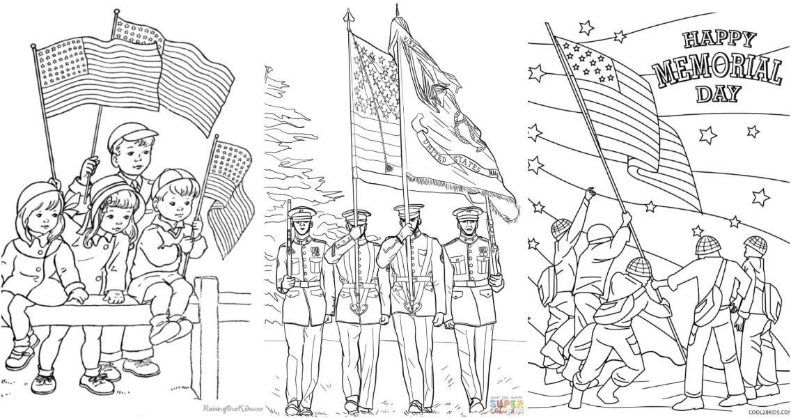25 Free Memorial Day Coloring Pages for Kids and Adults