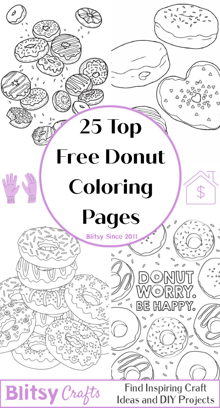 25 Free Donut Coloring Pages for Kids and Adults - Blitsy