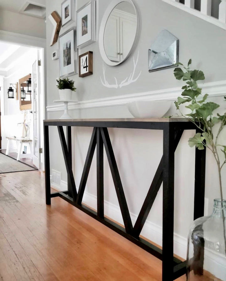 Simple DIY Console Table Plans - Blitsy