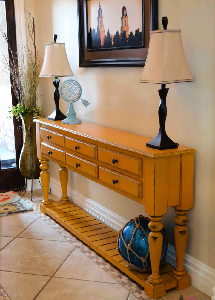 Simple DIY Console Table Plans - Blitsy