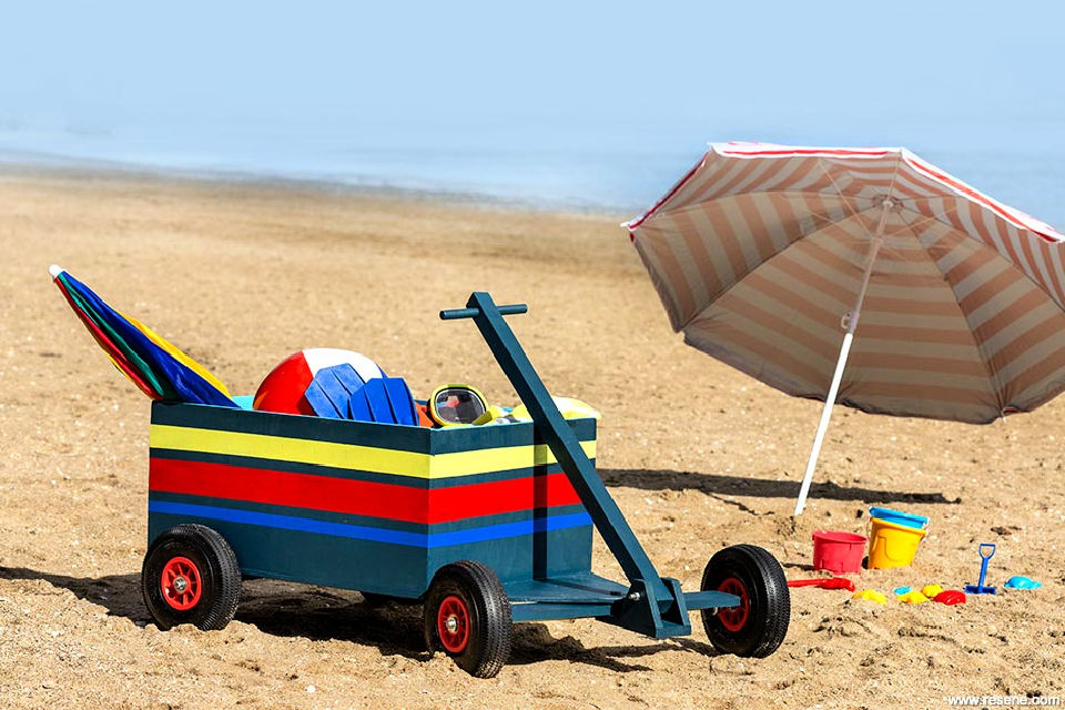 DIY Beach Cart for All Your Beach Gear - Blitsy
