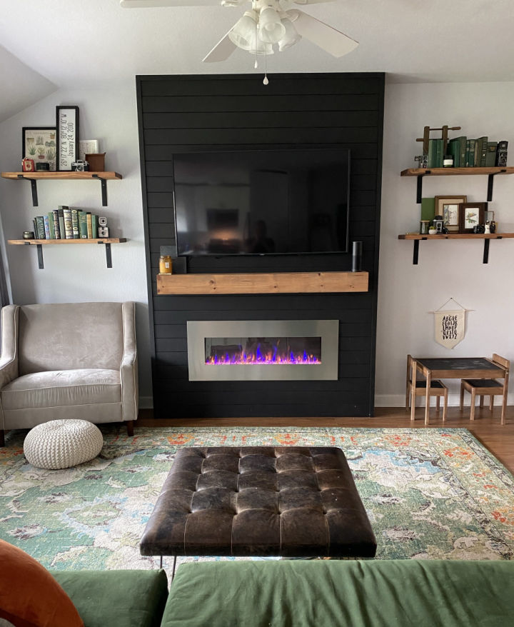 DIY Electric Fireplace - Step by Step Instructions - Blitsy