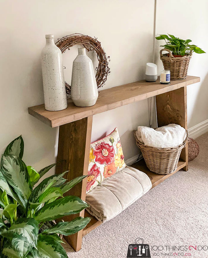 Simple DIY Console Table Plans - Blitsy