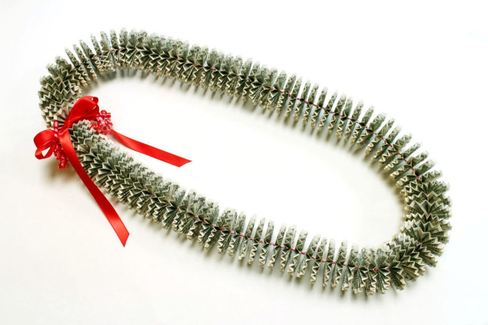 How to Make a Money Lei - Step by Step Guide - Blitsy