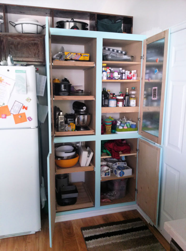 DIY Pantry Cabinet To Organize Your Kitchen Space - Blitsy