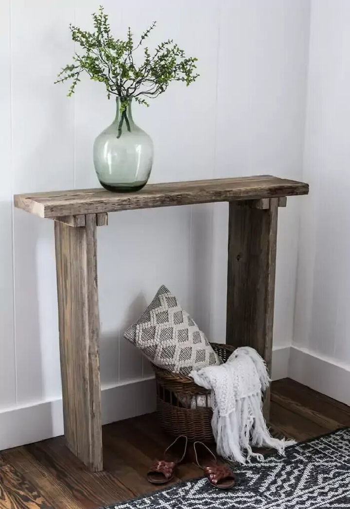 Simple DIY Console Table Plans - Blitsy