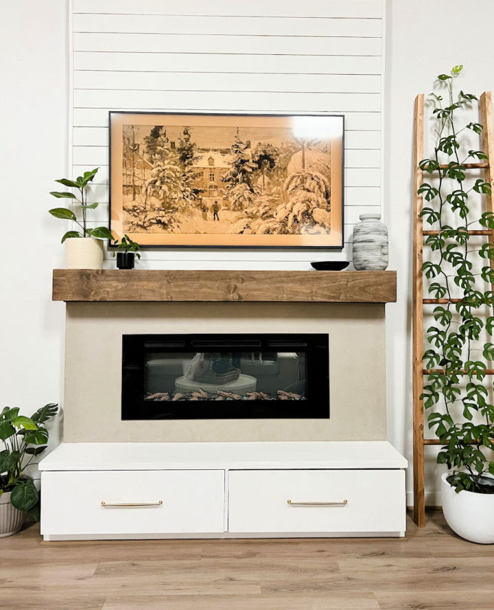 DIY Electric Fireplace - Step by Step Instructions - Blitsy